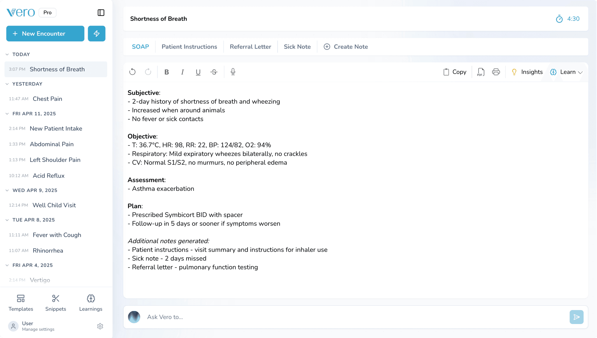 AI Medical Scribe | Vero Scribe